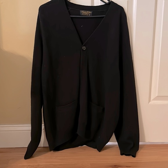 Brooks Brothers | Sweaters | Vintage Brooks Brothers 0 Lambs Wool Mens Button Up Cardigan | Poshmark